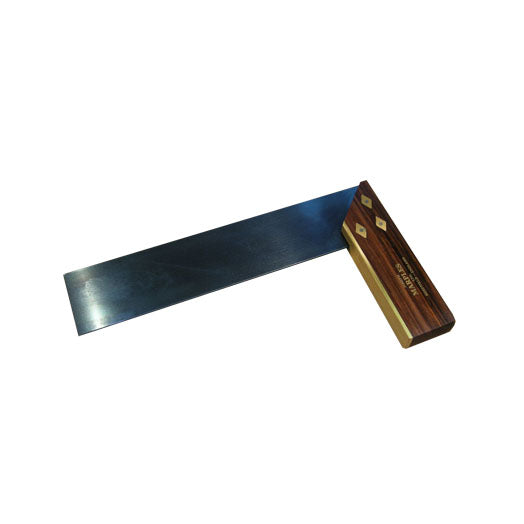 225mm Rosewood / Walnut Try & Mitre Square with Brass Diamonds + Steel