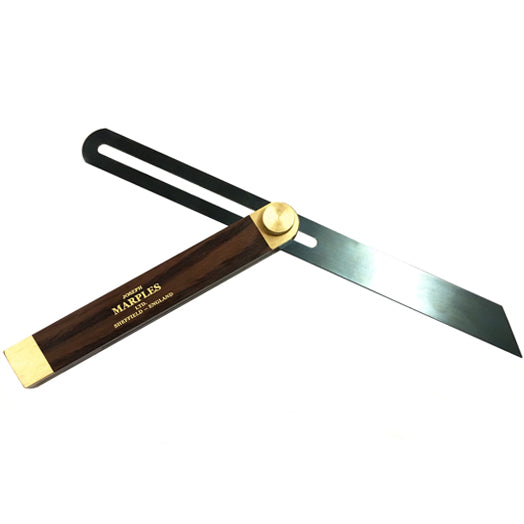 190mm (7-1/2") Rosewood / Walnut Sliding Bevel with Brass Thumbscrew L