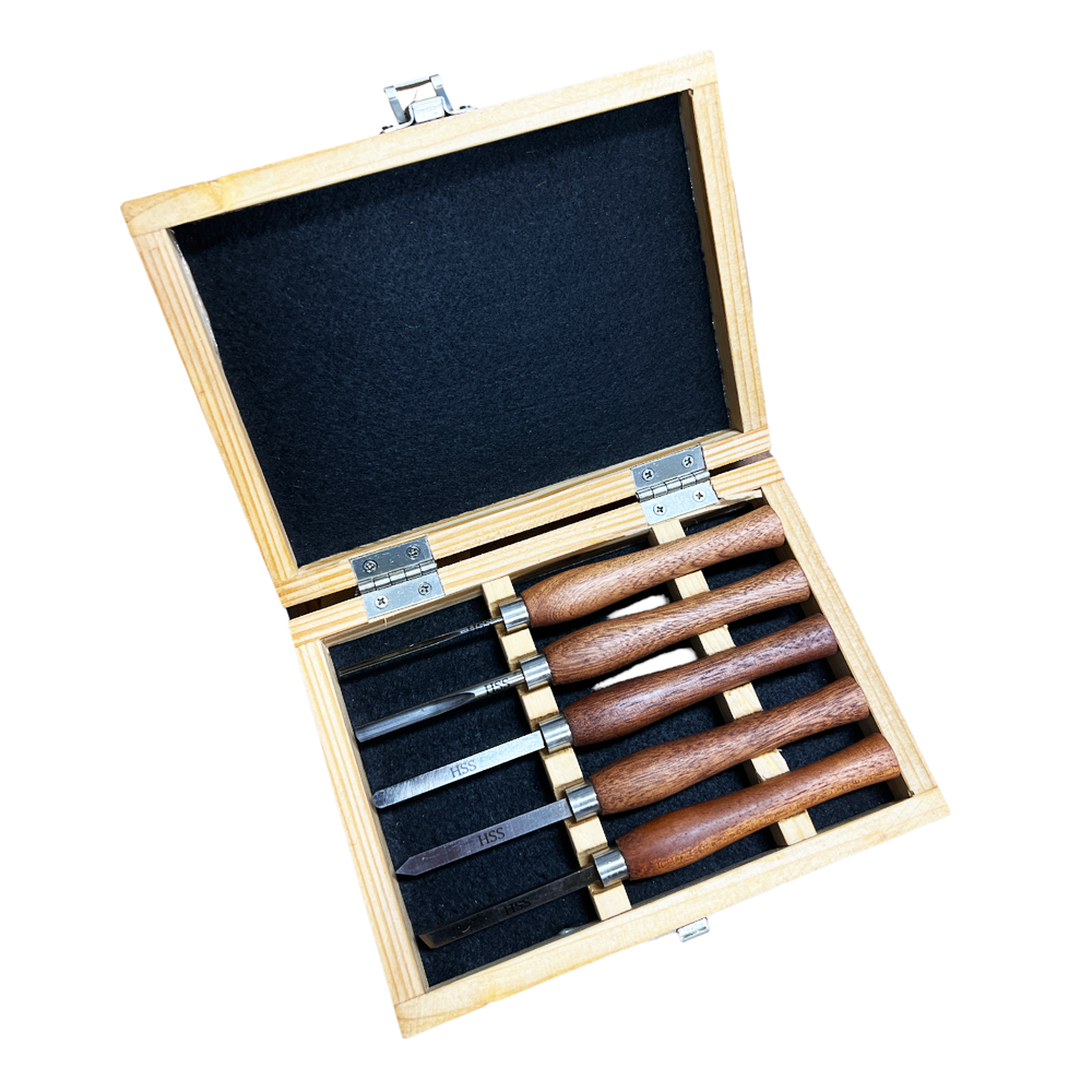 5Pce HSS Miniature Woodturning Chisel Set 290105 by Soba