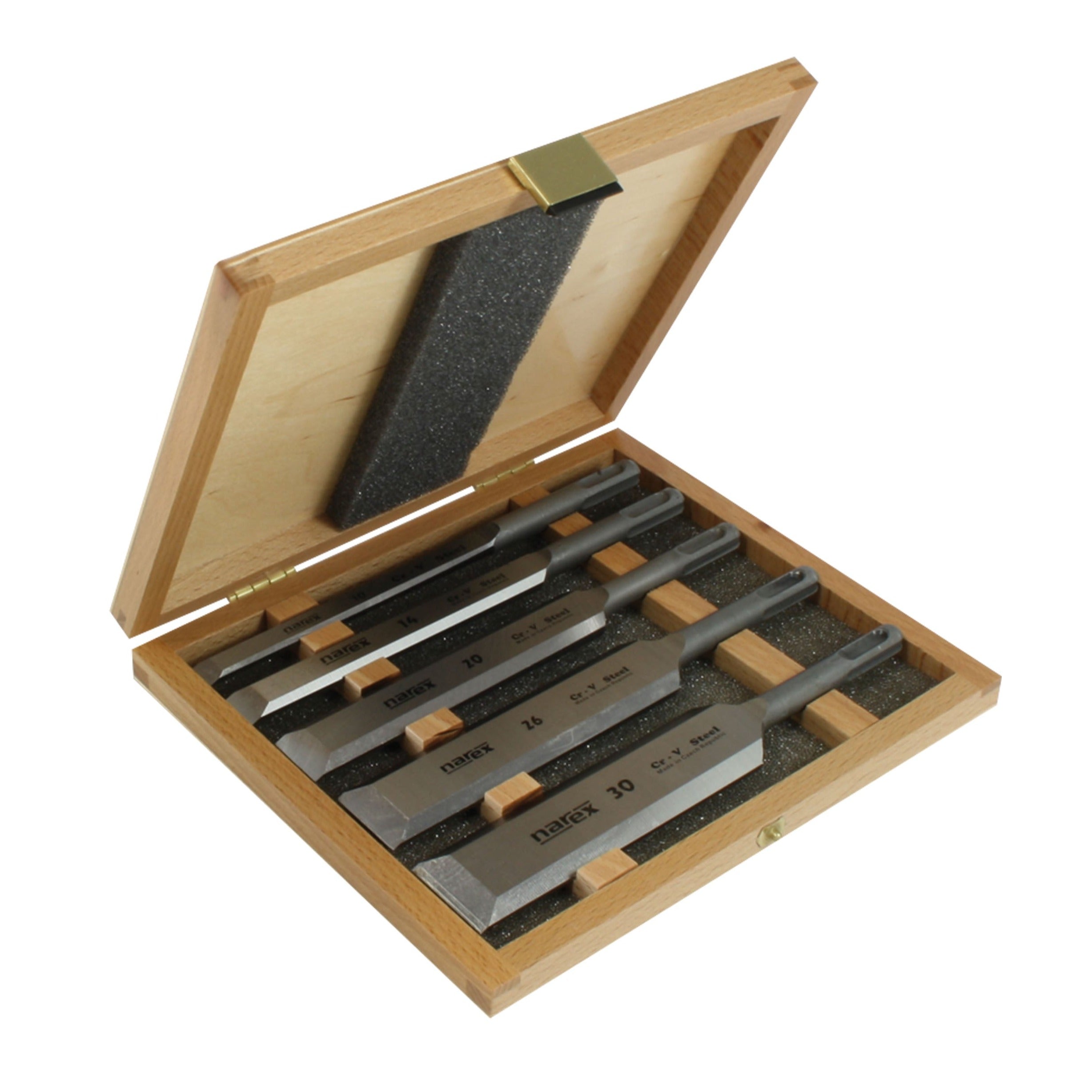 Set of Machine Chisels with Shank Mount 5pce (10mm / 14mm / 20mm / 26m
