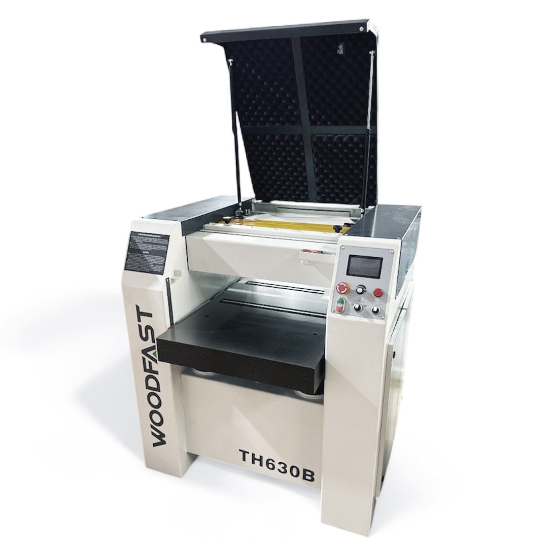 Woodfast 630mm (25") Industrial Thicknesser with Spiral Head Cutter Bl